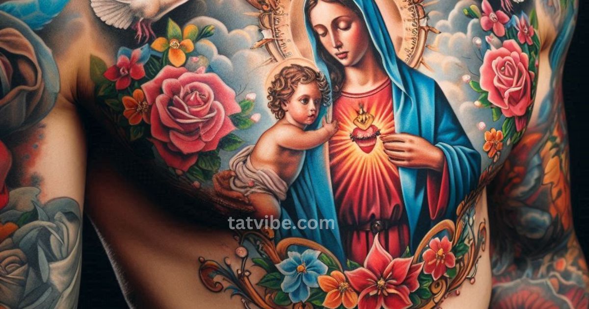 Virgin Mary Tattoo Meaning: A Symbol of Faith, Protection, and Devotion ...